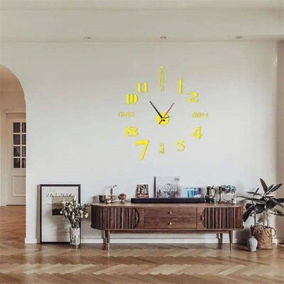 Modern DIY Punch-Free Wall C 3D Number DIY Acrylic Wall