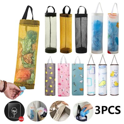 Home Grocery Bag Holder Wall Mount Plastic Bag Holder Dispen
