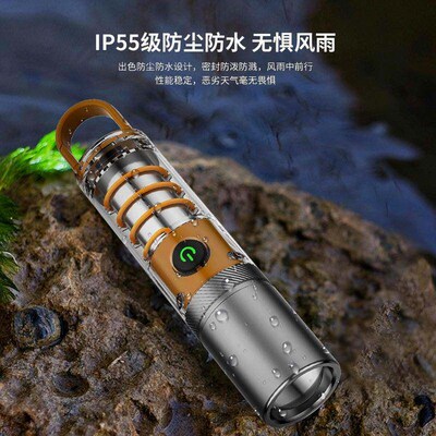 Portable Mini Strong Light Flashlights USB Rechargeable
