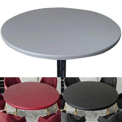 Elastic Round Table Cover Waterproof Oil-proof Kitchen