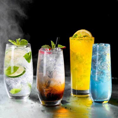 Cocktail glass long drink juice glass wine bar mixing glass
