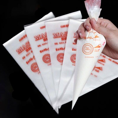 20pcs Disposable Pastry Bags S/M/L Baking Piping Bag for Cak