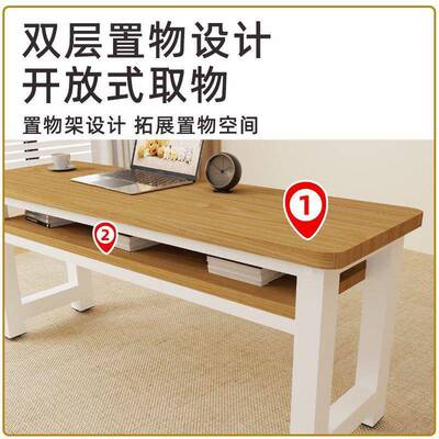 约层办公电脑桌初高简中小抽学生学习桌62636带屉课桌家双用长方