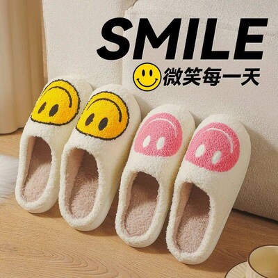 Cotton slippers female autumn and winter couple home indoor