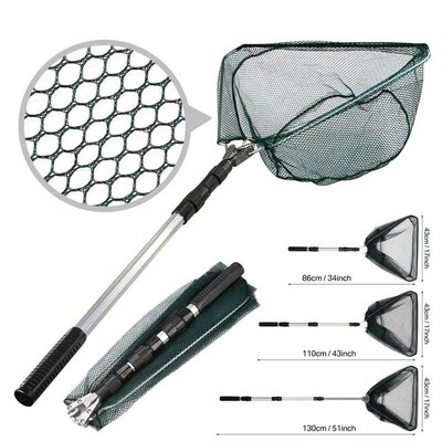 Fishing Landing Net Aluminum Alloy Durable Telescoping Exten
