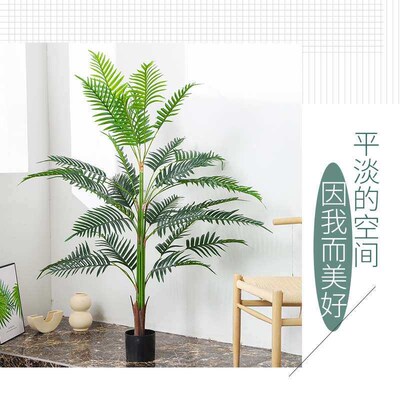 Simulation of green plant anemone potted plant indoor simula