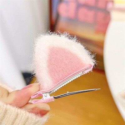 Cute  Ear Hairpin Girl Plush Hairpin Little Girl Do Not Harm