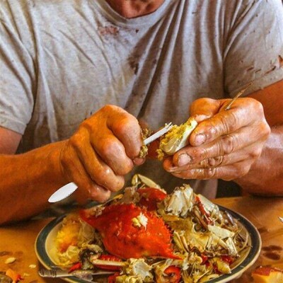 6 Pcs Seafood Tool Crab Fork Crackers Pickles Stainless