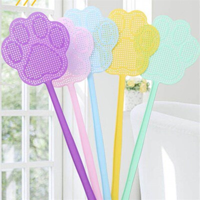 Thickened Cat Fly Swatter, Wholesale Long-Handle Manual Fly