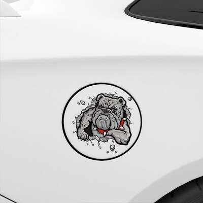 汽车贴纸3D立体恶狗装饰个性创意保险杠车身划痕遮挡电动车摩托贴