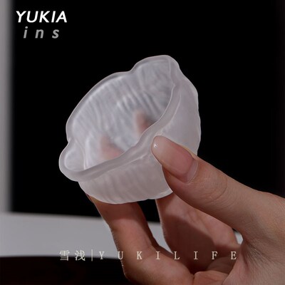 台风过境 听海小茶听海玻璃茶杯 中古水晶杯主人杯闻香杯品茗杯