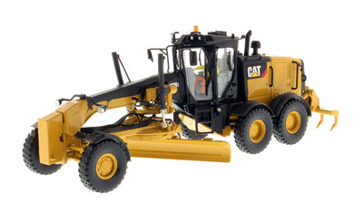 DM 1:87 Cat 12M3卡特自行式平地机模型HO工程车摆件礼品85520
