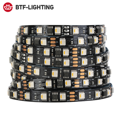 LED全彩RGBW4合1幻彩WS2814高亮跑马流水可编程亮化12V24V灯带