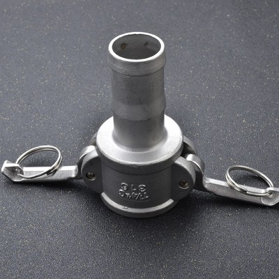 304/316不锈钢板把式油管水管快速接头C型母头阴端插管DN15 20 25