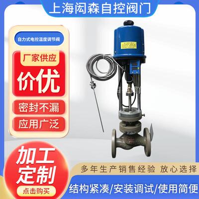 ZZWPE-16C自力式电控温度调节阀 电动温控调节阀自立式温控阀DN25