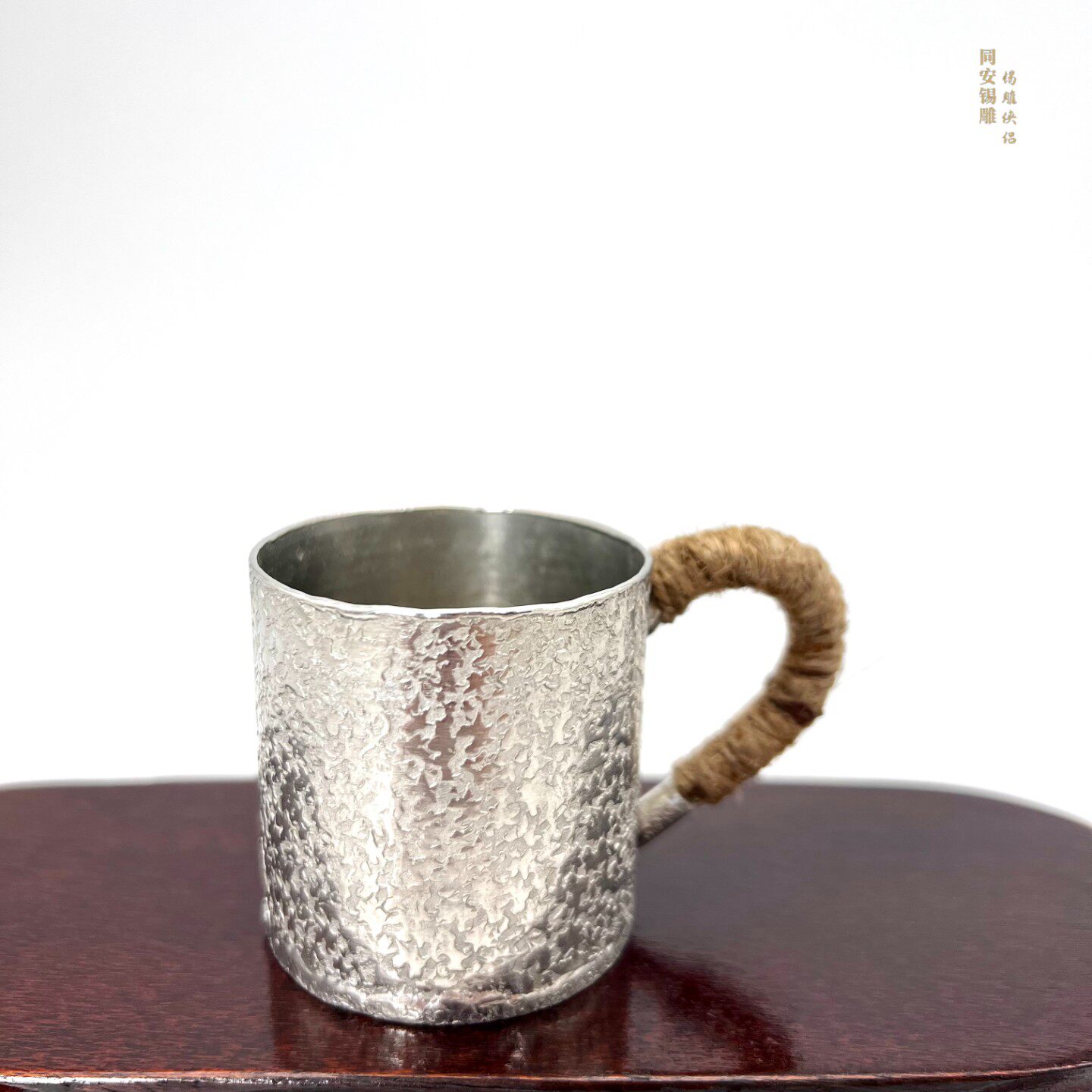 锡雕侠侣郑天泗酣畅手工茶杯非遗复古工艺水杯酒杯锡盏品