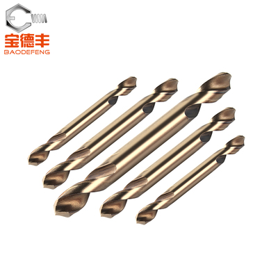 M35含钴高速钢双头麻花钻头 304不锈钢专用双头钻双刃3.2/4.2/5.2