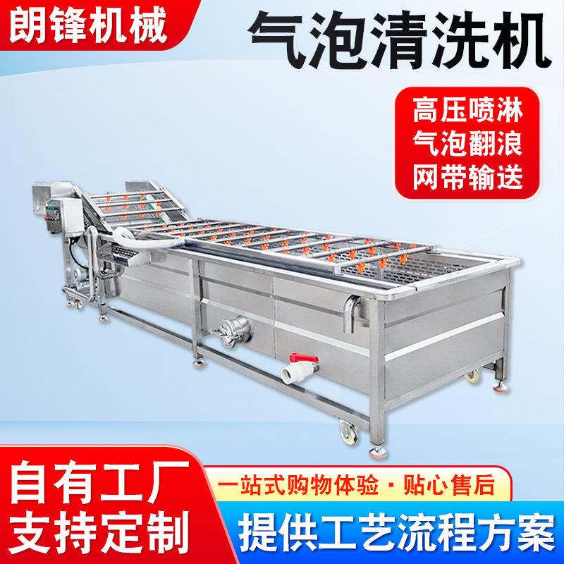 瓜果辣椒气泡清洗机果蔬高压喷淋清洗设备蔬菜叶菜类清洗机洗菜机