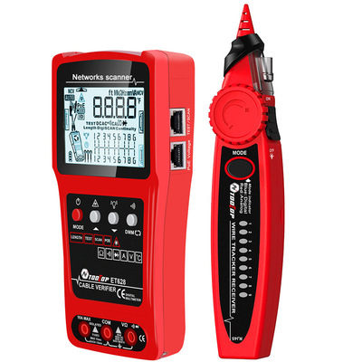 TOOLTOP ET628系列多功能寻线仪万用表红光笔三合一网线长度600M/
