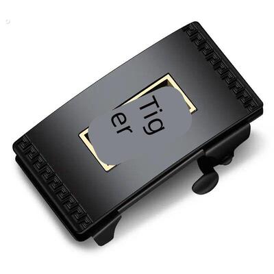 无牙自动扣男士皮带扣头内穿无孔裤腰带单扣头3.5平滑扣子