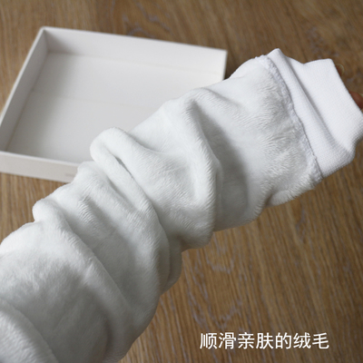 女童打底裤加绒加厚冬儿童裤袜不带袜子舞蹈袜不连脚白色九分裤