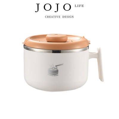 JOJOS L. PD.after.泡面碗带盖304不锈钢碗宿舍用学生  无后