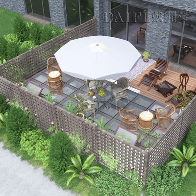 下沉式平台阳光房天井露台断桥铝合金门窗封阳台玻璃房天窗定制