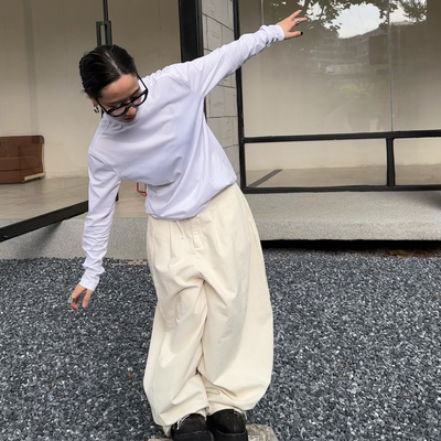 AEEANCEE高支高密长袖T恤百搭