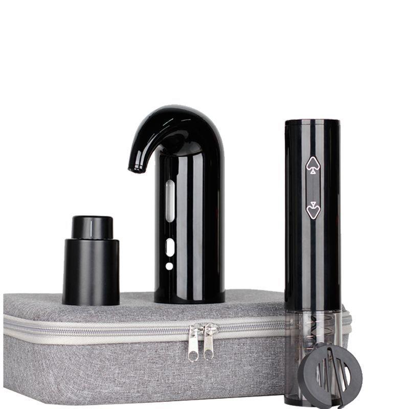收纳礼盒家用快速红酒电动醒酒器和电动开瓶器酒具礼品套装