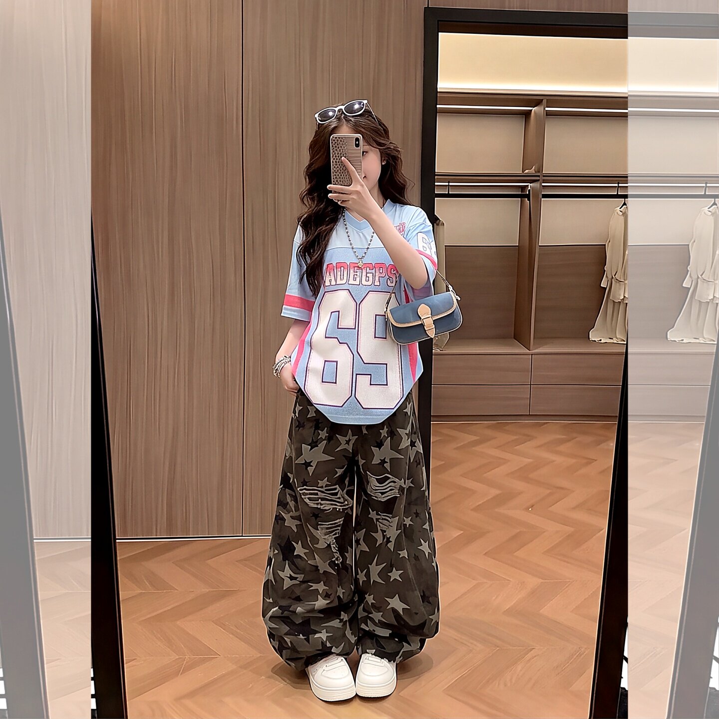 街舞潮服女童嘻哈短袖套装大儿童架子鼓表演服女孩爵士舞演出服潮