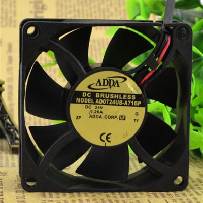 ADDA AD0724UB/HB-A71/A70GP 24V 0.26A/0.13A变频器散热风扇7025