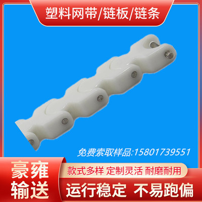 1701TAB塑料龙骨链 转弯 53.3宽 50节距链板 利乐包传送链