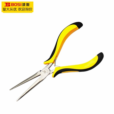 波斯工具 镍铁合金迷你针嘴钳 5寸尖嘴钳 尖口钳 BS193054