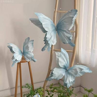 莫奈S56770美花园蝴蝶陈造景商场蝴蝶装饰立体婚礼舞艺蝴蝶台背景