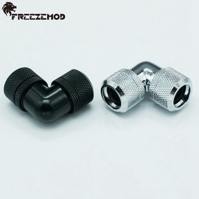 FREEZE YGKN-G90 1014亚克力硬管快拧 90度双接头 可拆卸 3圈密封