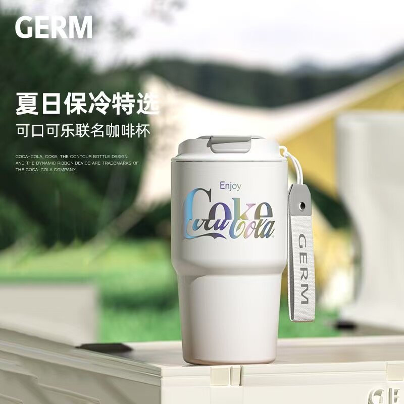 GERM可口可乐保温杯咖啡杯女高颜值不锈钢车载水杯男便携随行杯子