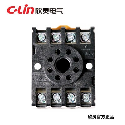 继电器底座PF-083A配套MK2P,JTX-2C,JQX-10F/2C,ST3P,HHS5P底座