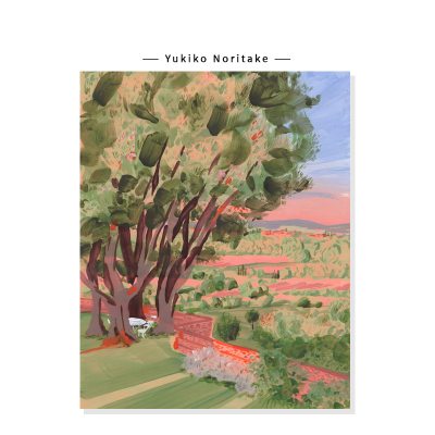 【Yukiko Noritake】小众自然风景插画治愈系ins风艺术装饰挂画芯