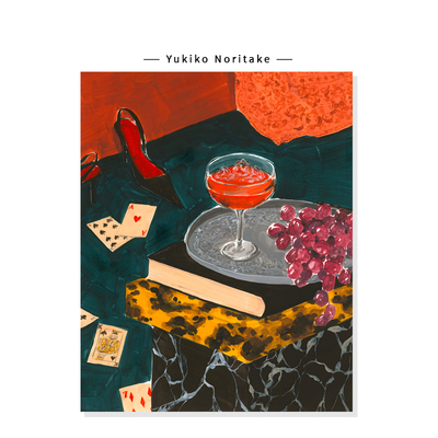 【Yukiko Noritake】法式浪漫静物插画中古风复刻艺术装饰挂画芯