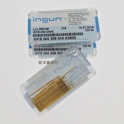 INGUN英钢探针GKS 040-305-040A0800 直上圆头0.61测试弹簧导电针