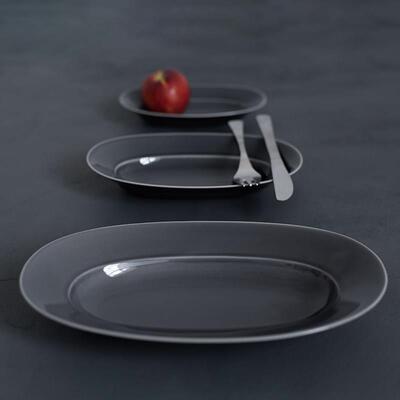 日本进口yumiko iihoshi Oval Plate设计师系列陶瓷餐盘深盘菜盘