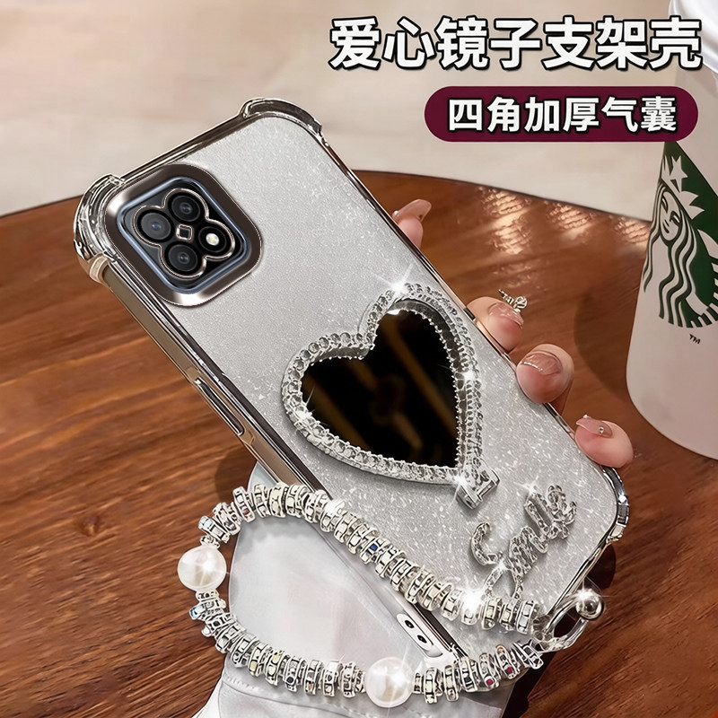 适用opporeno4se手机壳oppo保护套reno4es硅胶5G镜头全包opopreno防摔软壳opporeon4se女reon镜子支架45g新款