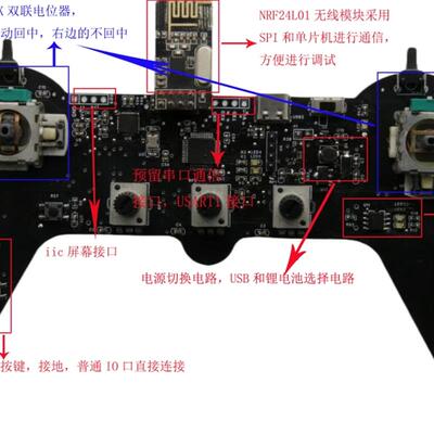 基于STM32单片机的2.4G无线遥控,NRF24l01的无线模块进行通信
