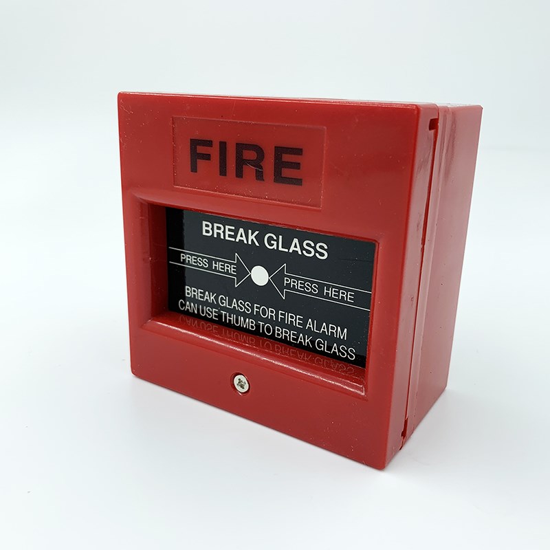 FIRE-01玻璃击碎消防按钮 报警器 酒店工厂警报器 玻璃手报按钮