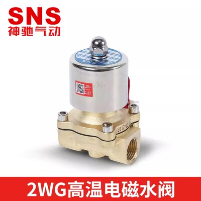 SNS神驰耐高温电磁阀水阀2WG025-08/040-10/160-15/200-20/250-25