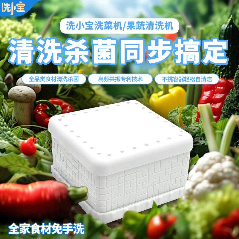 洗小宝洗菜机果蔬清洗机净洗全家食材蔬菜水果水产杀菌去农残消毒