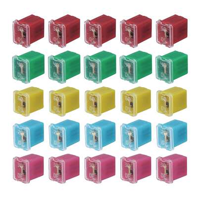 跨境 60pcs 盒装 短款盒状保险丝（20A 30A 40A 50A 60A）