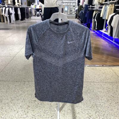 耐克男速干DRI-FIT ADV跑步上衣速干运动休闲短袖HV5204-437-100