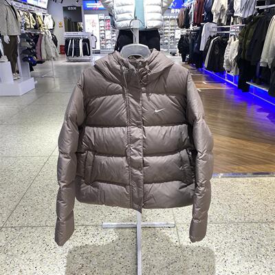 耐克2025新款女士舒适时尚防风保暖休闲运动连帽羽绒服 IH0728