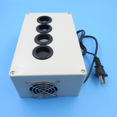 24个1W蓝光LED灯珠24瓦450-465nm蓝光四孔光反应器用于科研实验